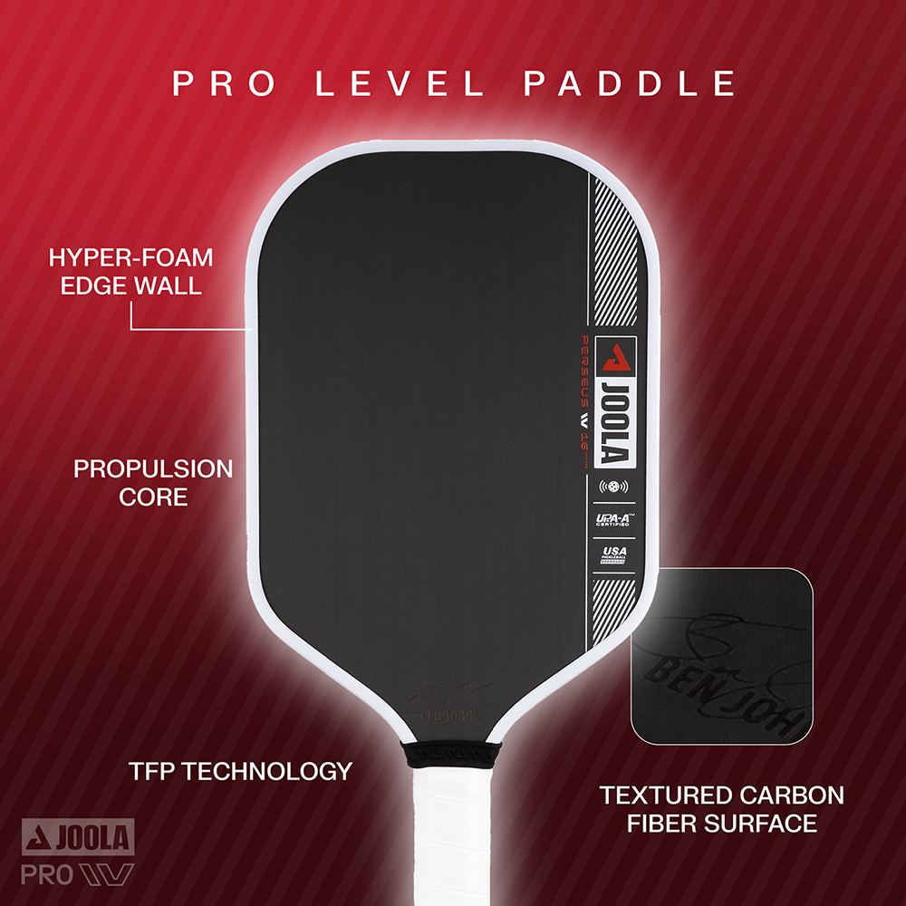 JOOLA Ben Johns Perseus Pro IV 16mm Pickleball Paddle - JOOLA USA