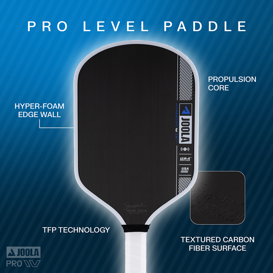 JOOLA Simone Jardim Hyperion Pro IV 16mm Pickleball Paddle - JOOLA USA