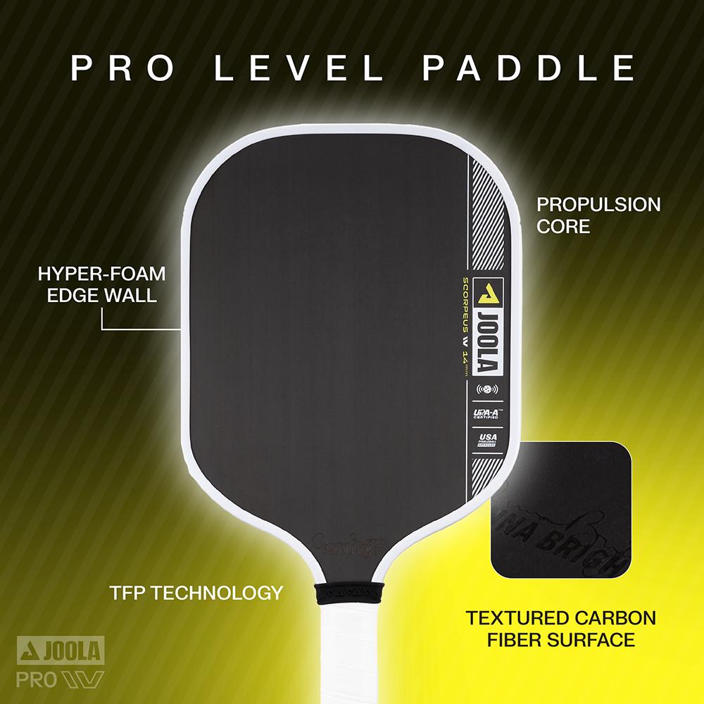 JOOLA Anna Bright Scorpeus Pro IV 14mm Pickleball Paddle - JOOLA USA